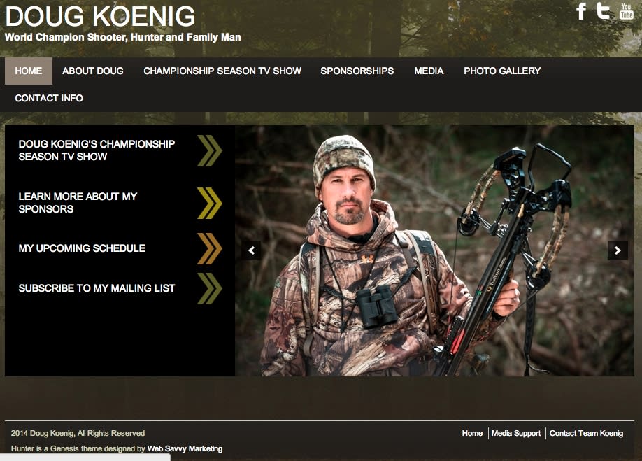 Doug Koenig Launches Newly Designed Web Site | OutdoorHub