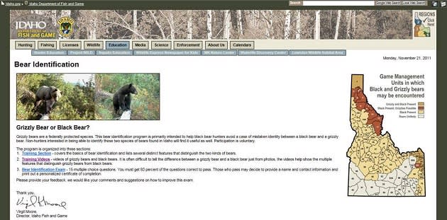 Idaho Launches Online Bear ID Training | OutdoorHub