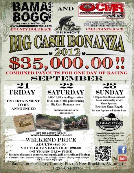 Championship Mud Racing Visits BamaJam Farms with $35,000 in Prize ...