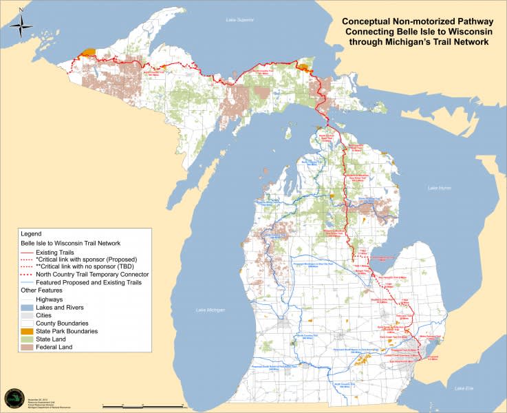 Michigan's Governor Proposes 599-mile Trail Connecting Detroit to ...